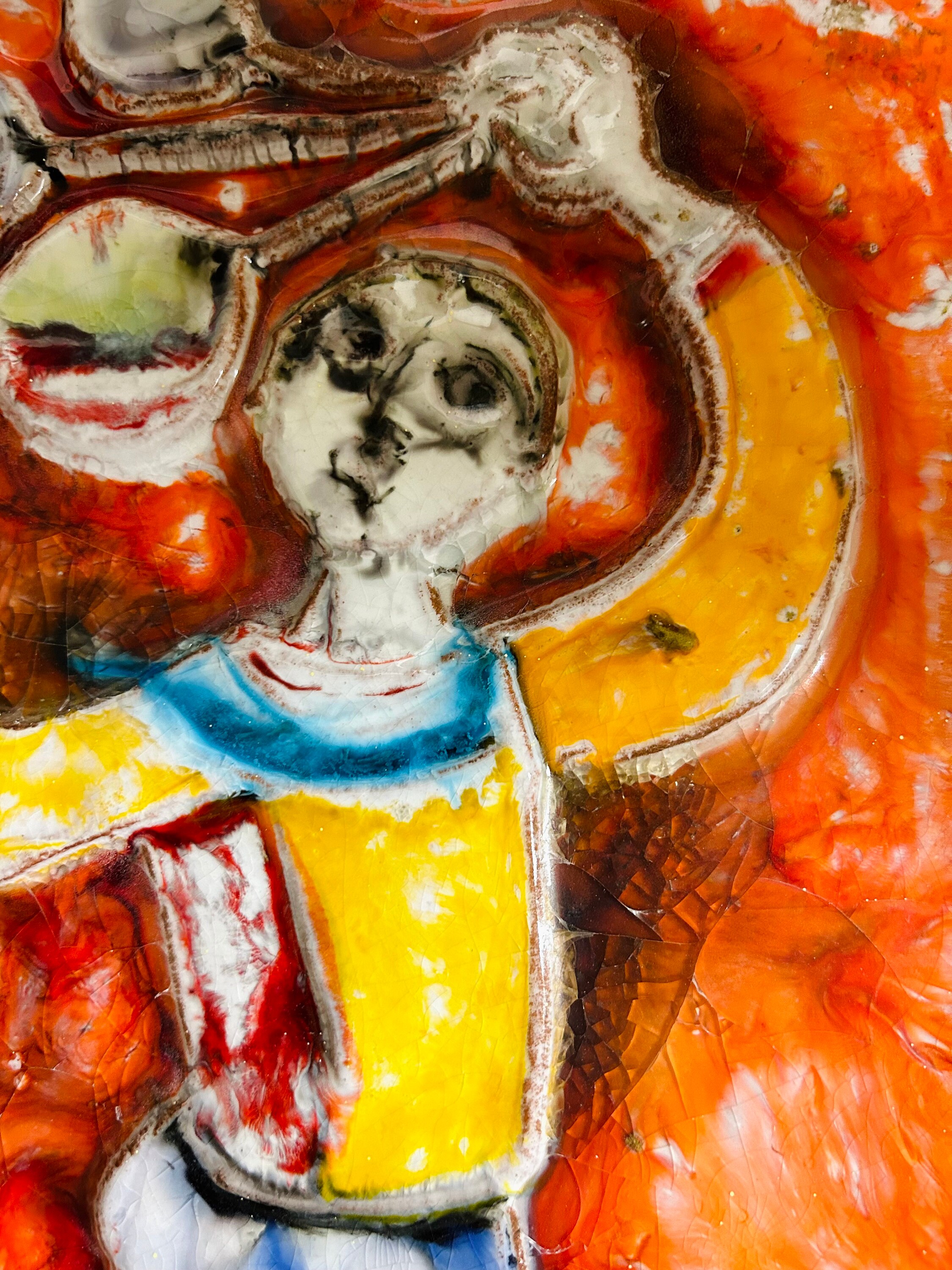 Early Giovanni Desimone Wall Tile, Ceramic Wall Tile Art, Italian ...