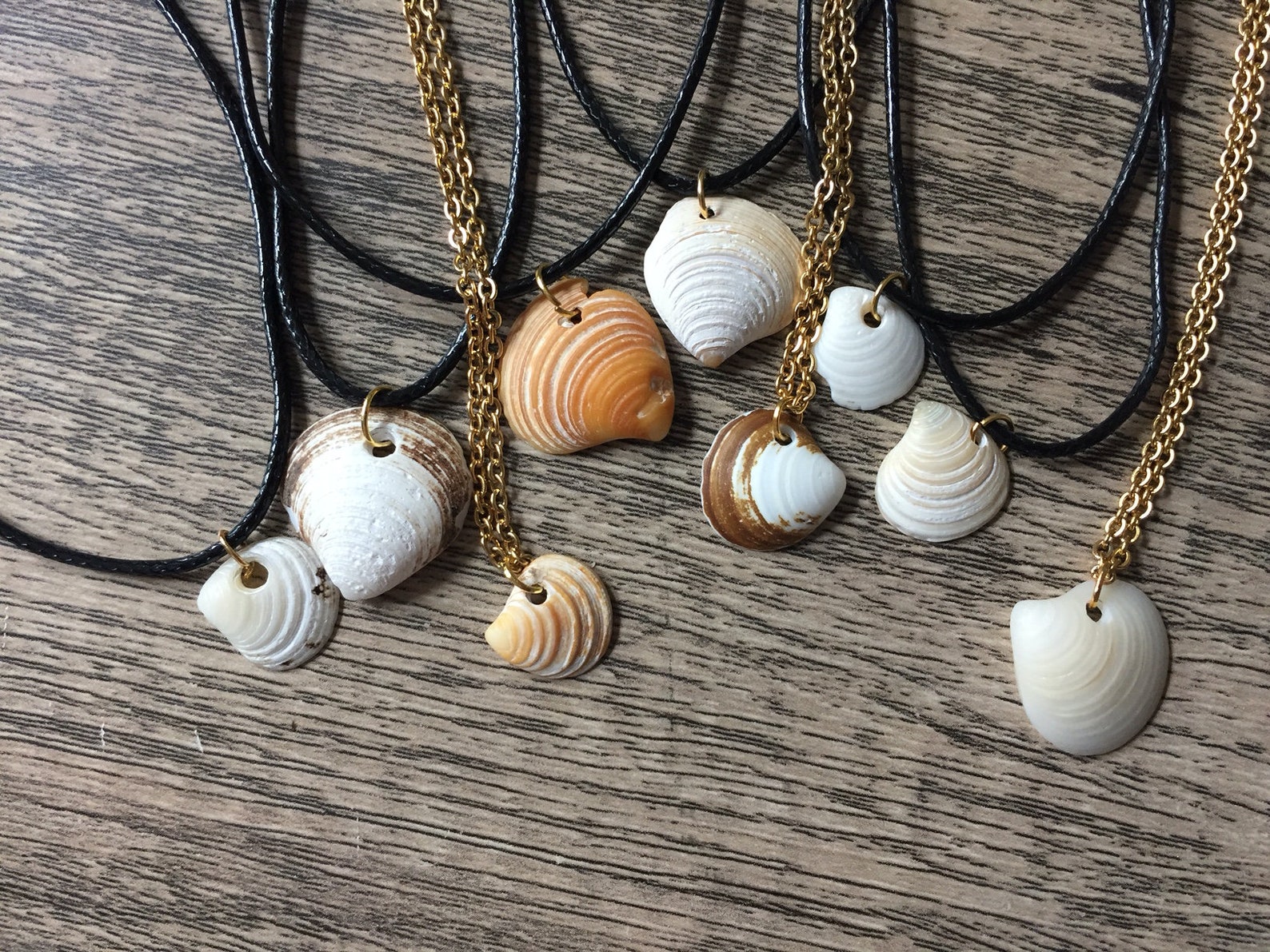 Collar de conchas marinas Conchas naturales Playa Sirena - Etsy España