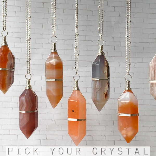Stone Point Necklace - Etsy