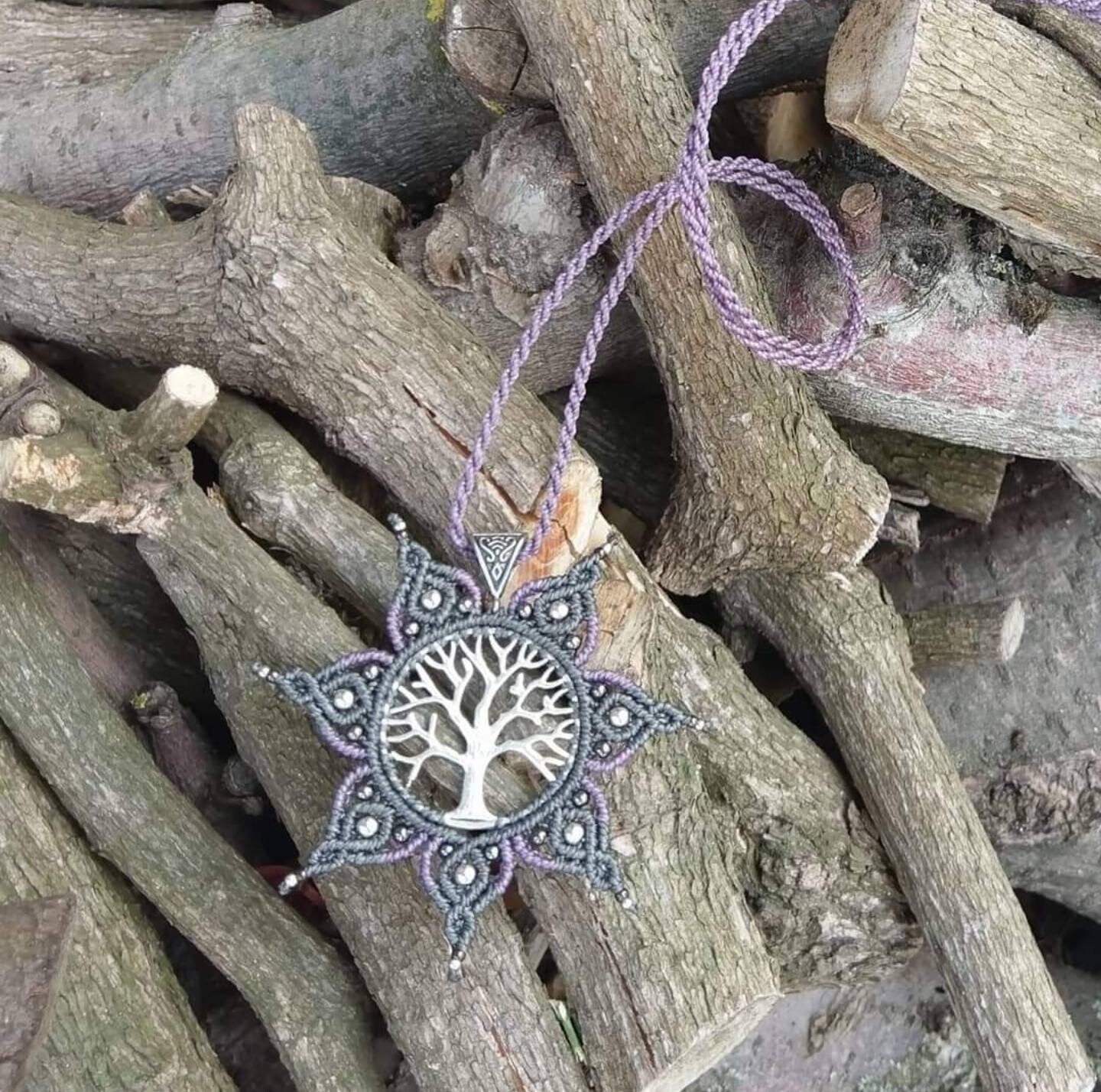 Macrame Macrame Macramee Yggdrasil Tree of Life Mandala | Etsy