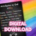 Attributes of God ABC Poster for Kids - Etsy