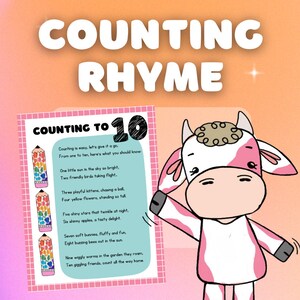 Counting to Ten Cow Themed Bundle - Etsy