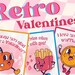Retro Food Themed Valentine Cards Digital Download - Etsy