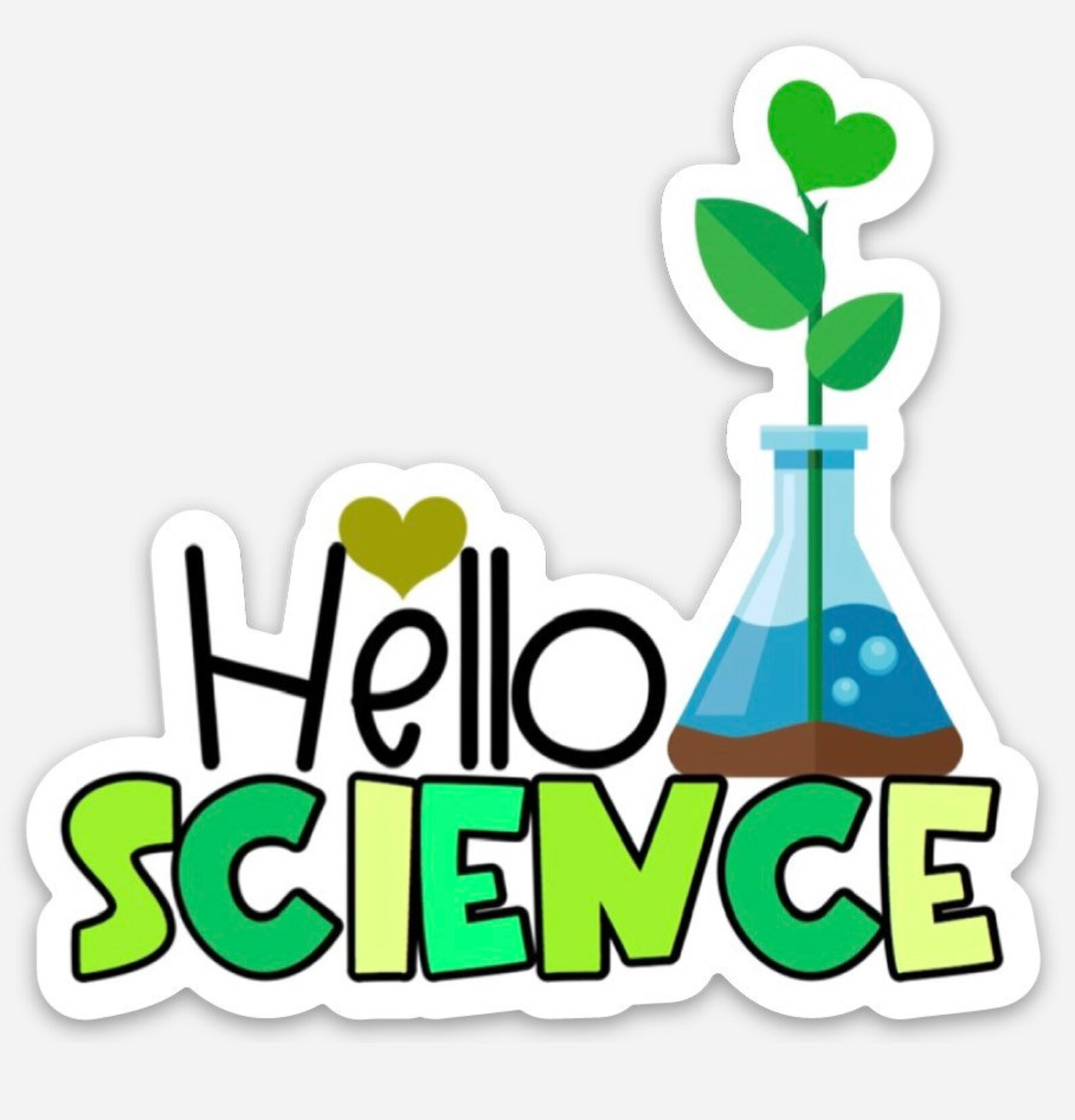 Hello Science Sticker - Etsy