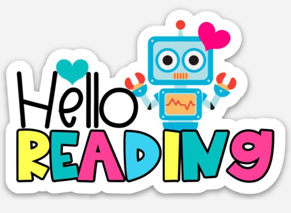 Hello Reading Sticker | Etsy