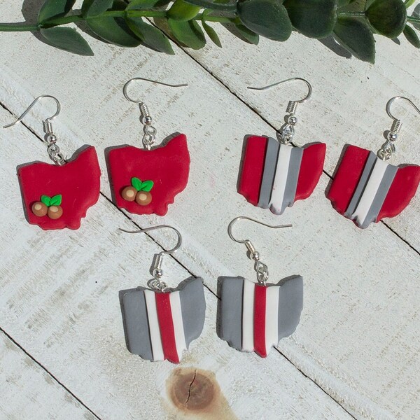Ohio State Earrings - Etsy