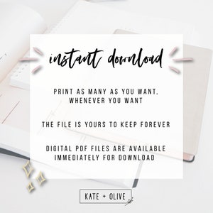 Journal Printable Planner Inserts Set - Geometric Floral | Undated ...