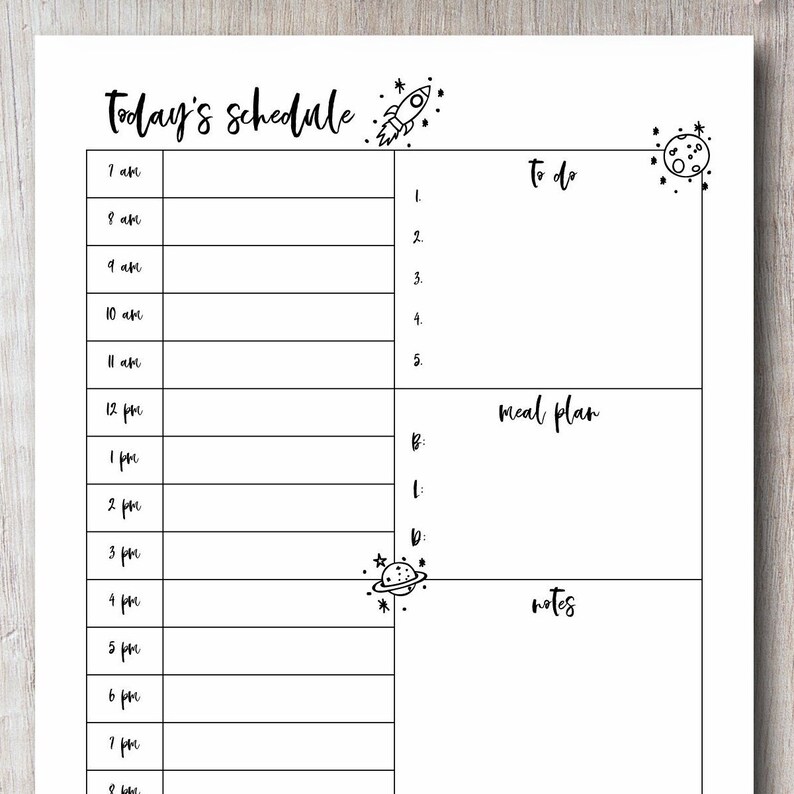 Journal Printable Planner Set Monthly Weekly Daily Inserts - Etsy