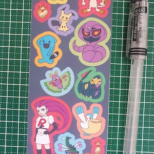 Team Rocket Stickers for Kawaii Cute Journaling - Etsy