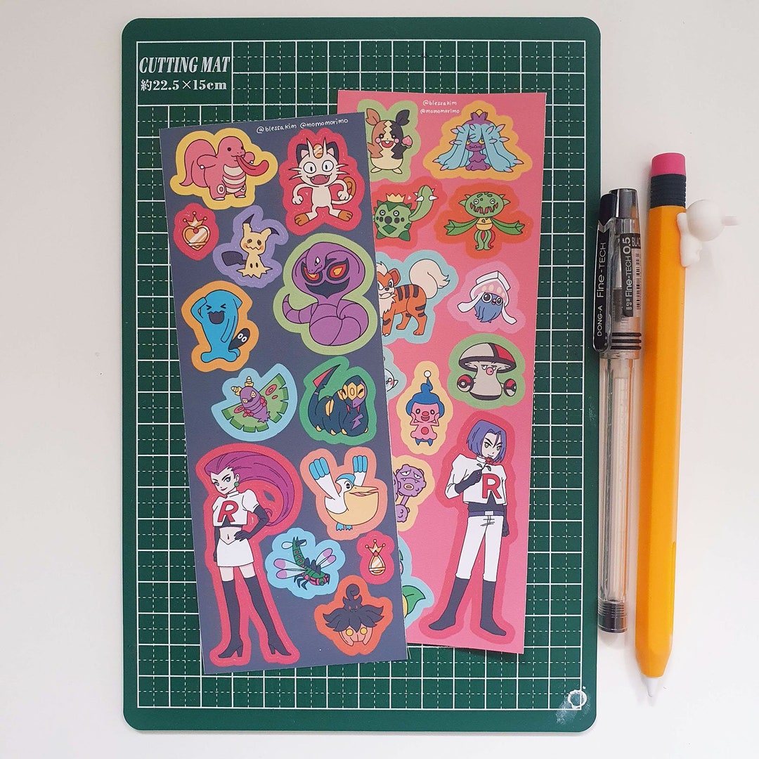 Team Rocket Stickers for Kawaii Cute Journaling - Etsy