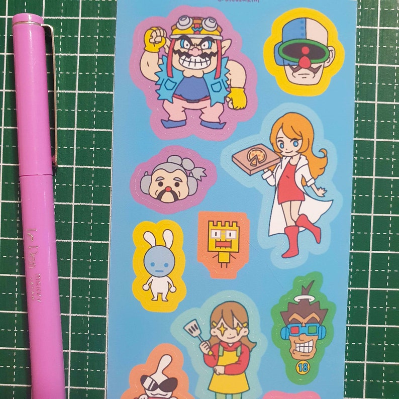 Warioware Stickers for Cute Kawaii Journaling - Etsy