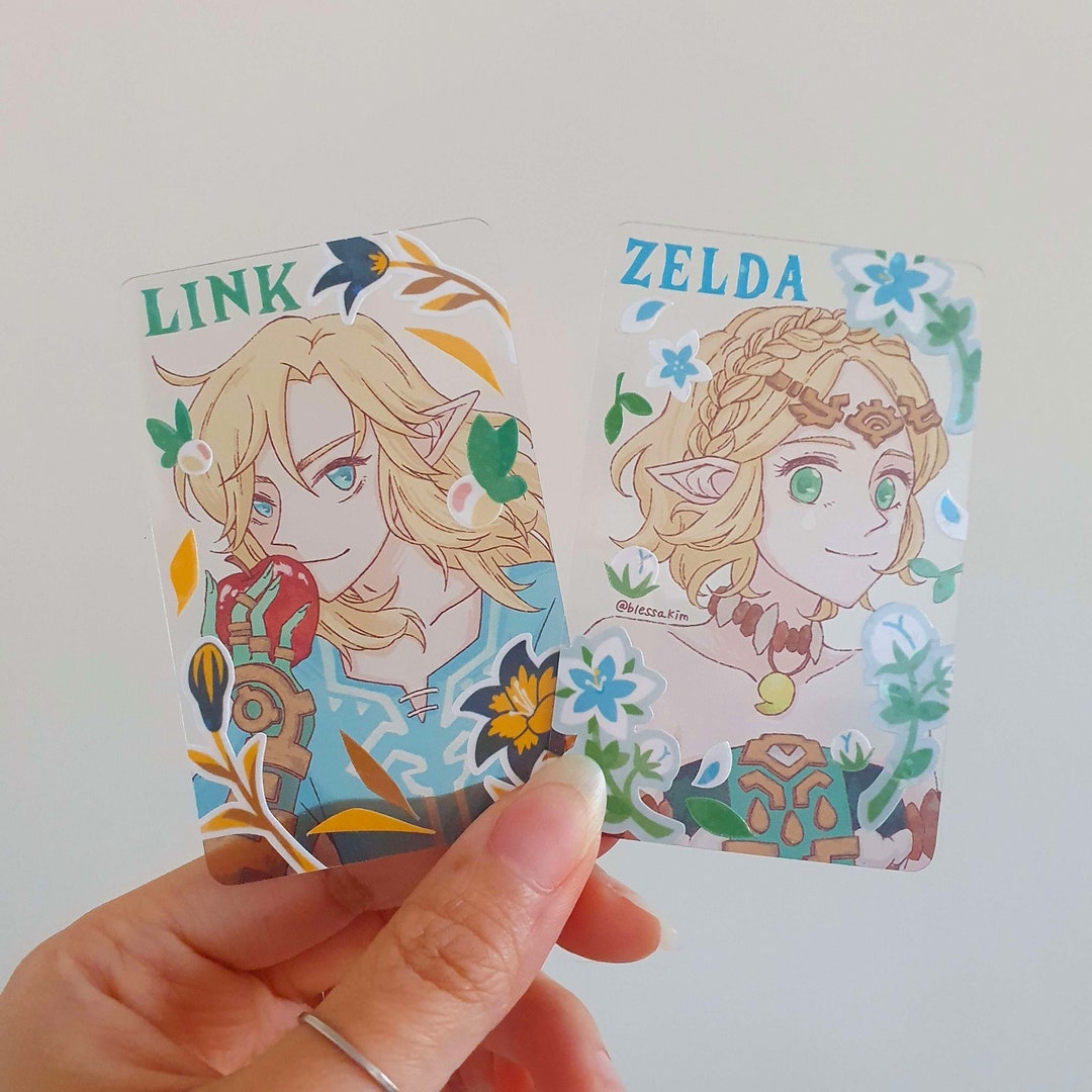 Princess and Hero of Time Photocard + Sticker Set - Etsy