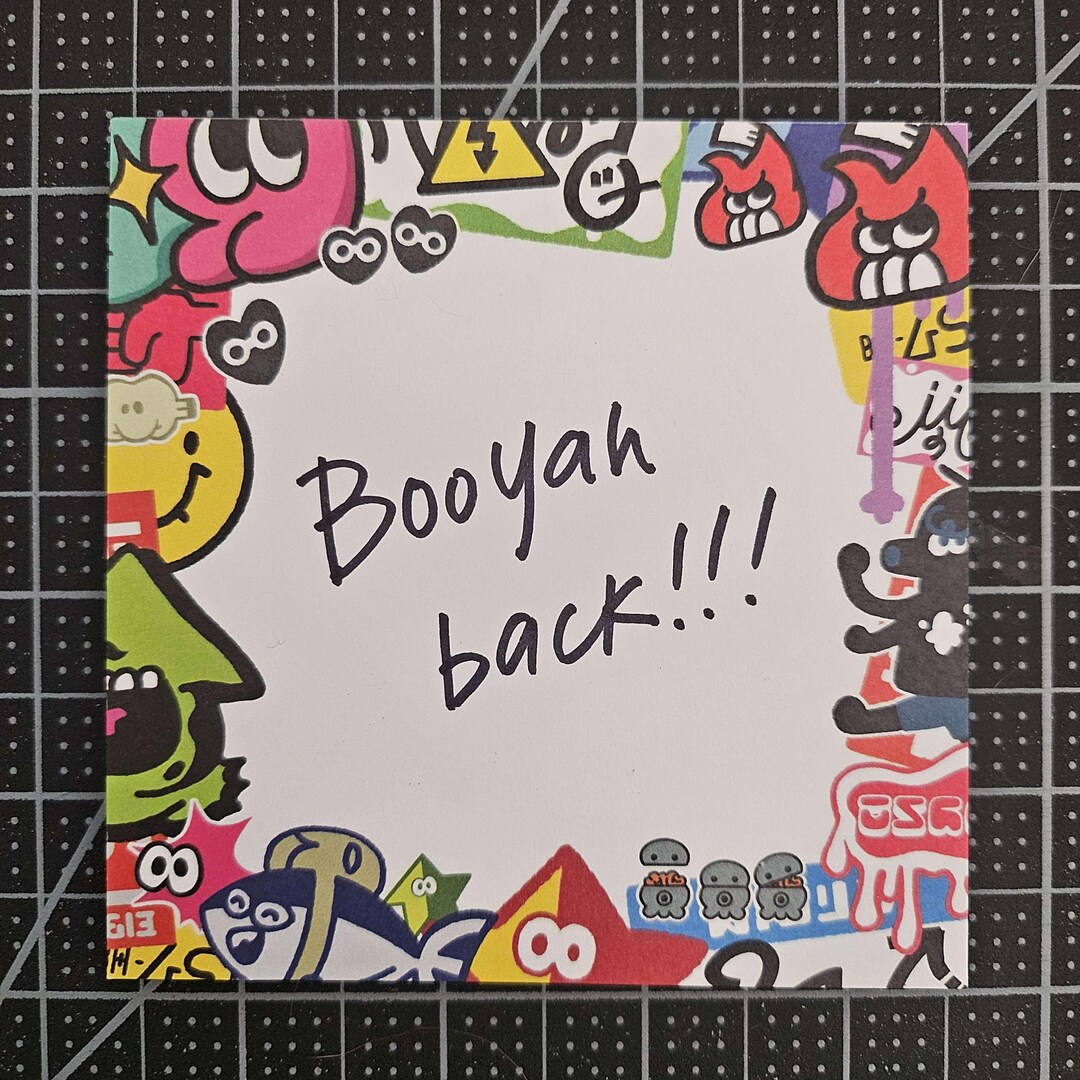 Splatoon Memo Pad Graffiti Street Art Notepad for Inklings and ...