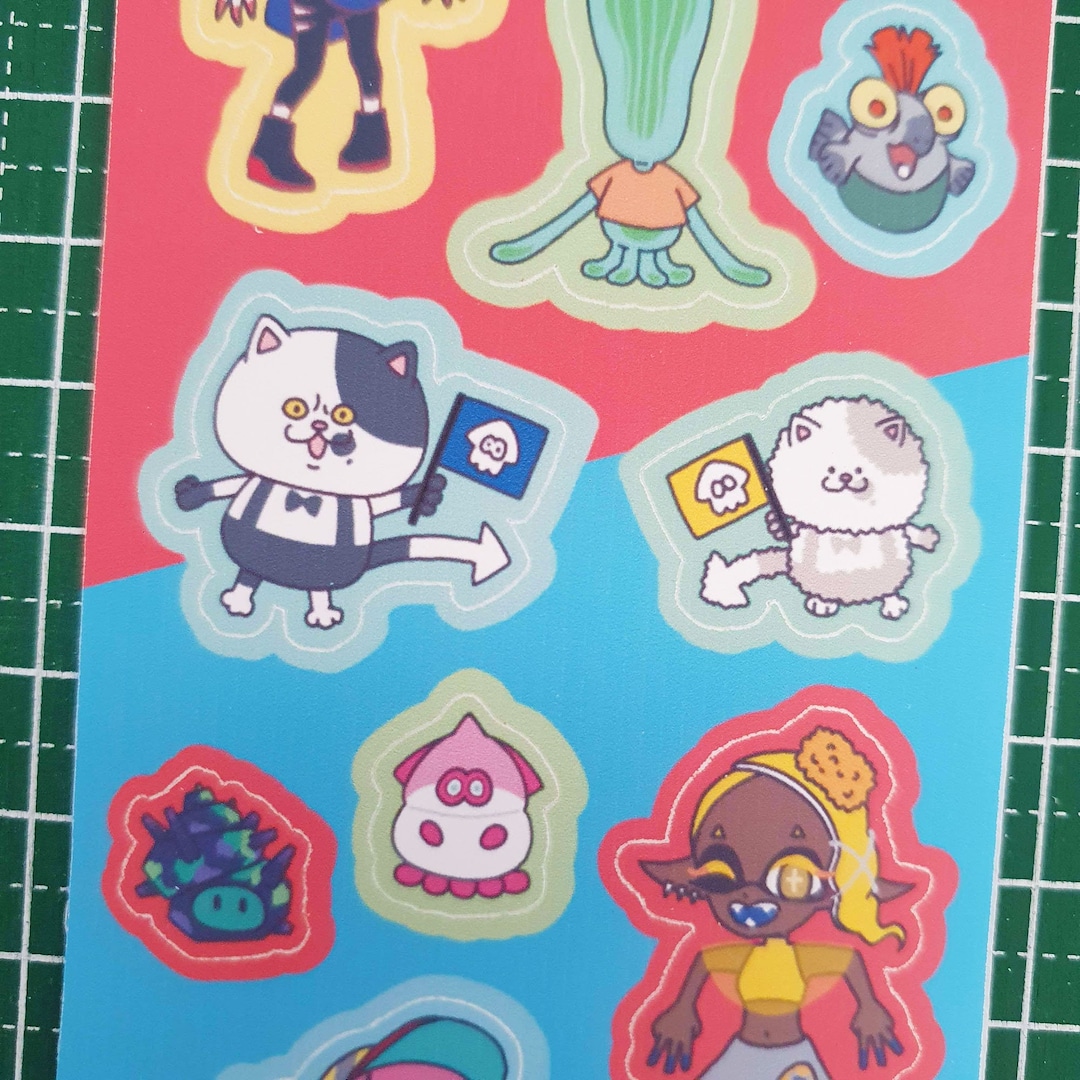 Splatoon 3 Stickers for Cute Kawaii Journaling - Etsy