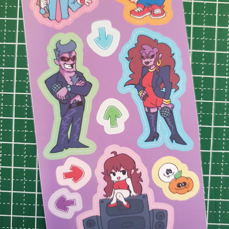 Friday Night Funkin Stickers for Kawaii Cute Journaling - Etsy