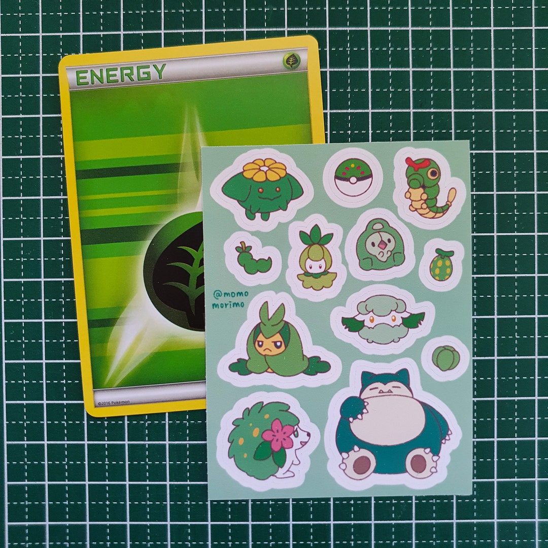 Green Pokemon Stickers for Kawaii Journaling - Etsy