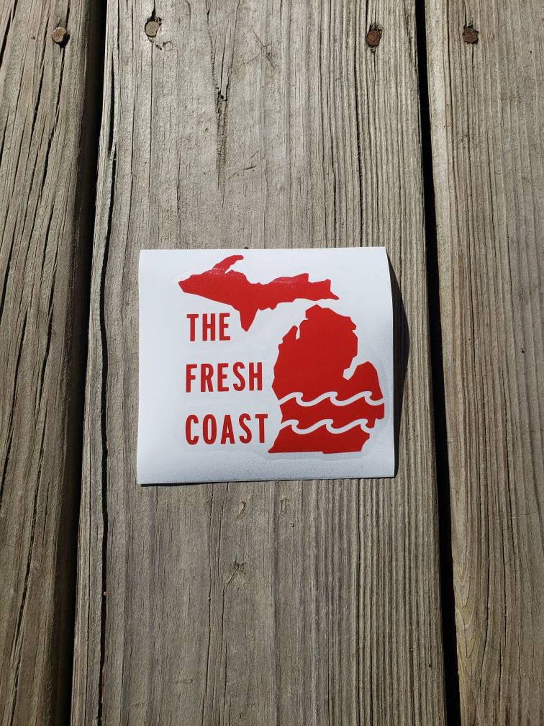 The Fresh Coast Michigan Decal Sticker - the Great Lakes - Great Lake ...