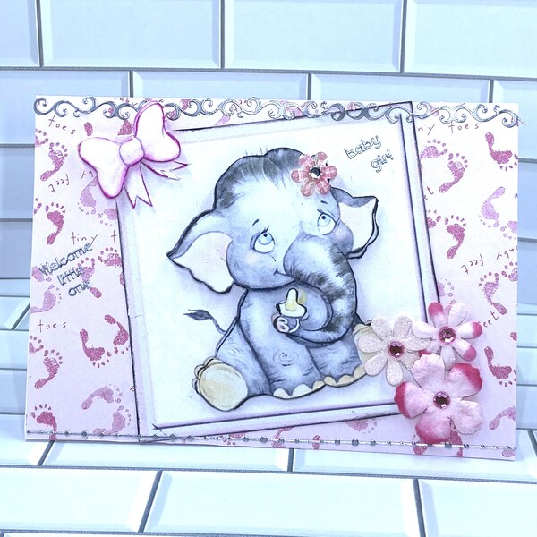 Handmade Baby Card - Etsy