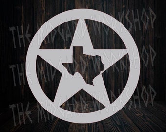 Texas Star Svg Dxf - Etsy