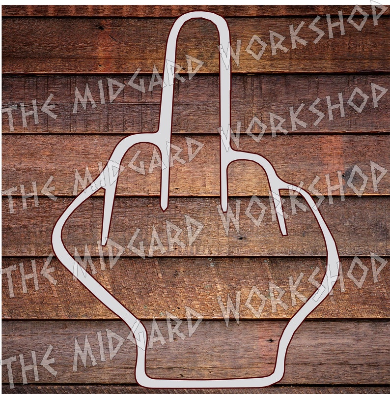 Middle Finger DXF File Svg / Png / Pdf / Eps / AI File Cnc | Etsy Australia
