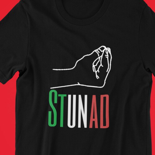 Words in Italian Stunad Italian Funny Italy Gift Short-sleeve - Etsy