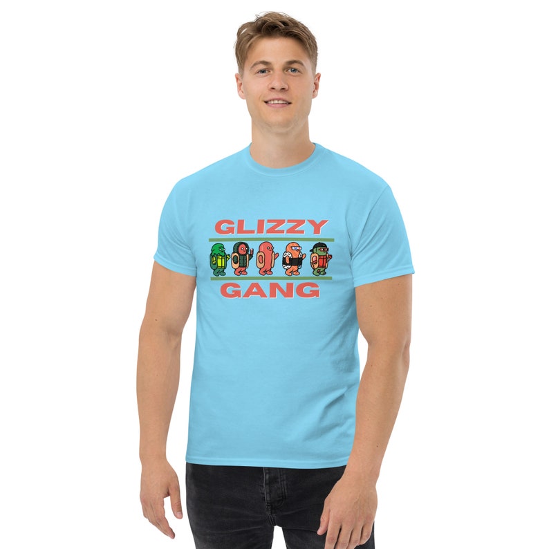 Glizzy Gang Funny Hot Dog Foodie Cartoon Sushi Meme Design Men's ...