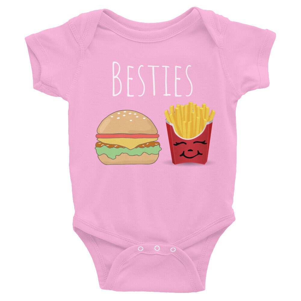 Cheeseburger and Fries Best Friends Besties Funny Infant - Etsy