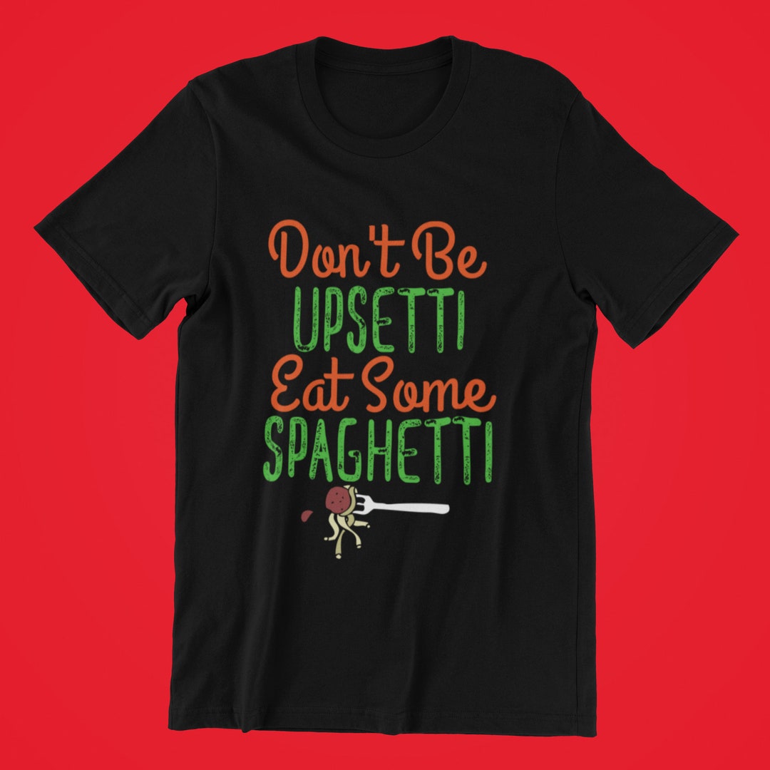 Italian Pasta Meatballs Spaghetti Funny Humor Meme Short-sleeve Men's ...