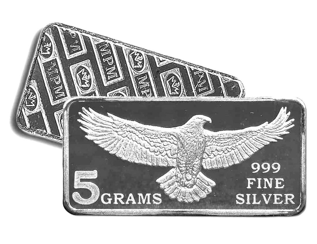 5 Gram .999 Fine Silver MONARCH EAGLE BAR Bu - Etsy
