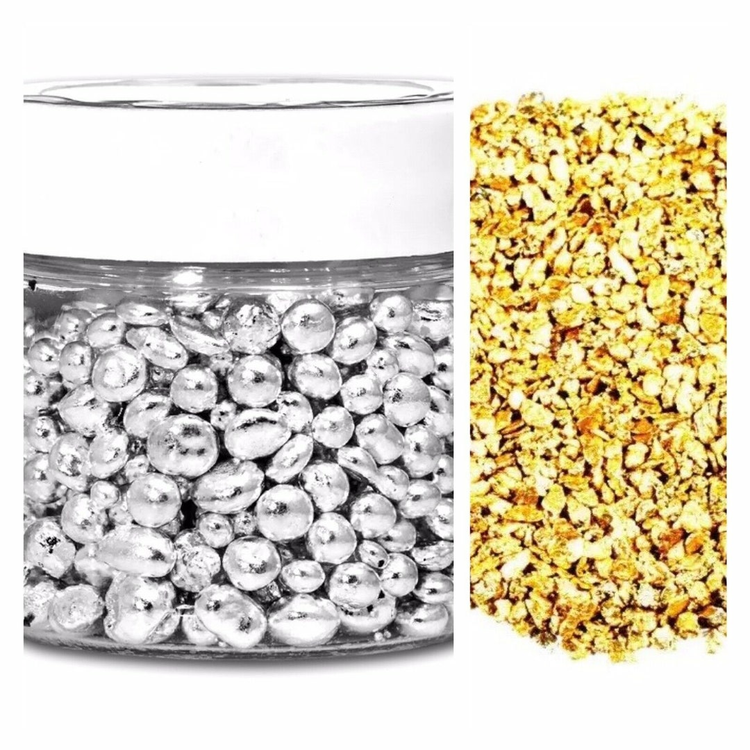 5 Troy Oz .9999+ Fine Silver Shot + 10 Piece Alaskan Yukon Bc Pure Gold ...