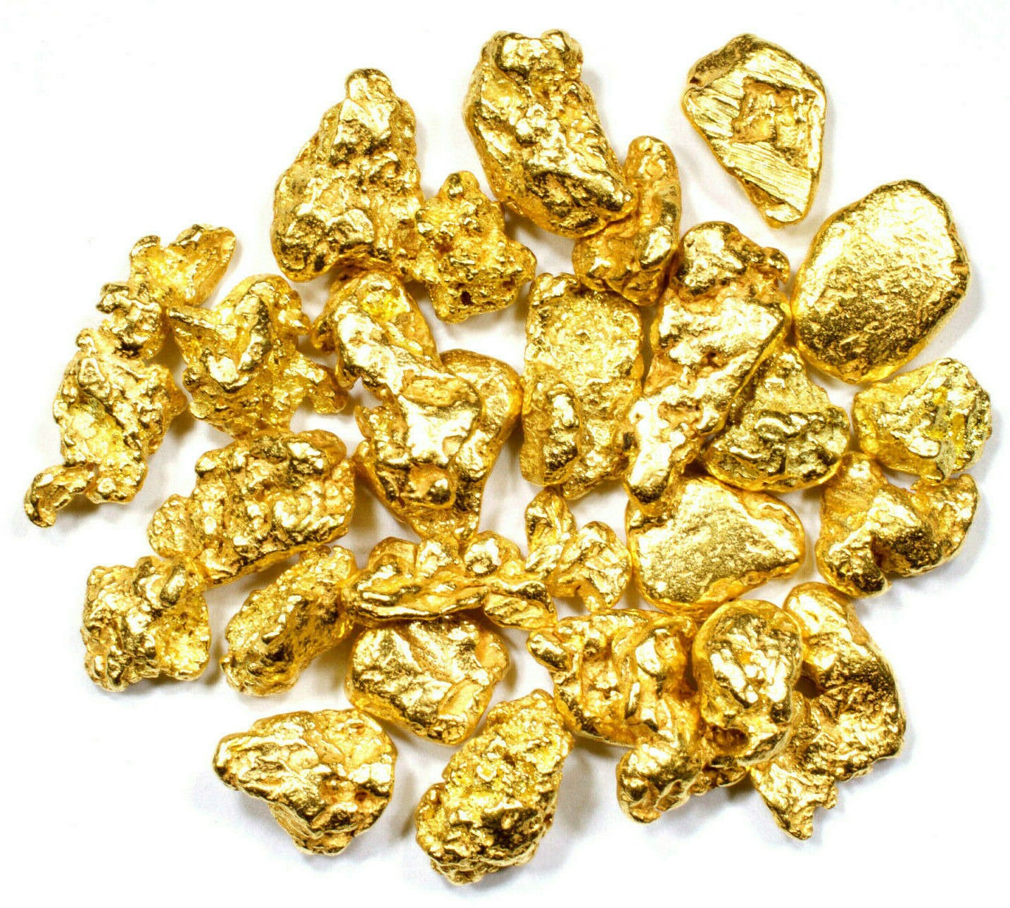 1.000 Grams ALASKAN Yukon Bc Natural Pure GOLD Nuggets #6 Mesh With ...