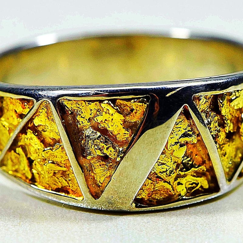 Gold Nugget Ring - Etsy