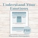 Understand Your Emotions | Printable Emotions Worksheet | Emotional ...