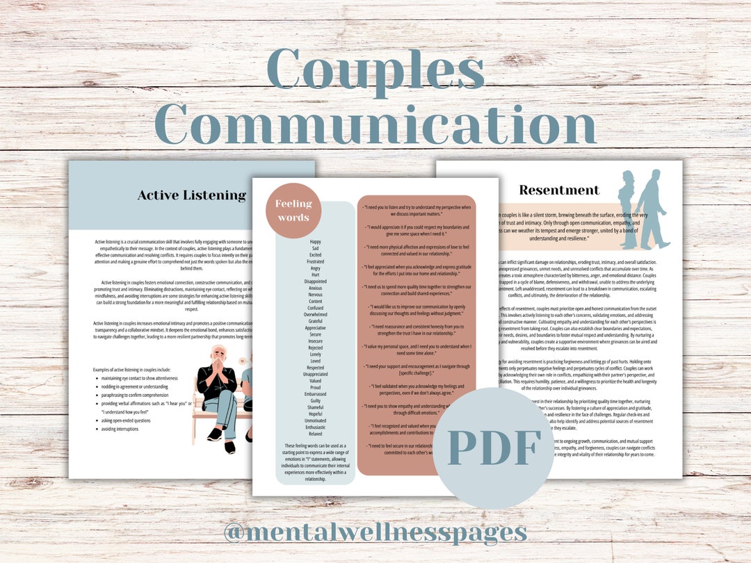 Couples Counseling | Communication Skills | Couples Questions ...