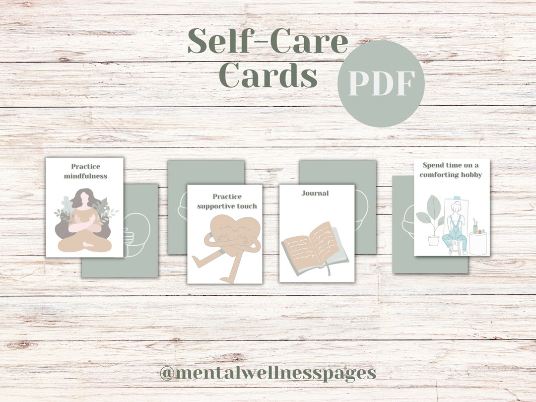 Self-care Cards | Develop Coping Skills | Stress Relief & Management ...