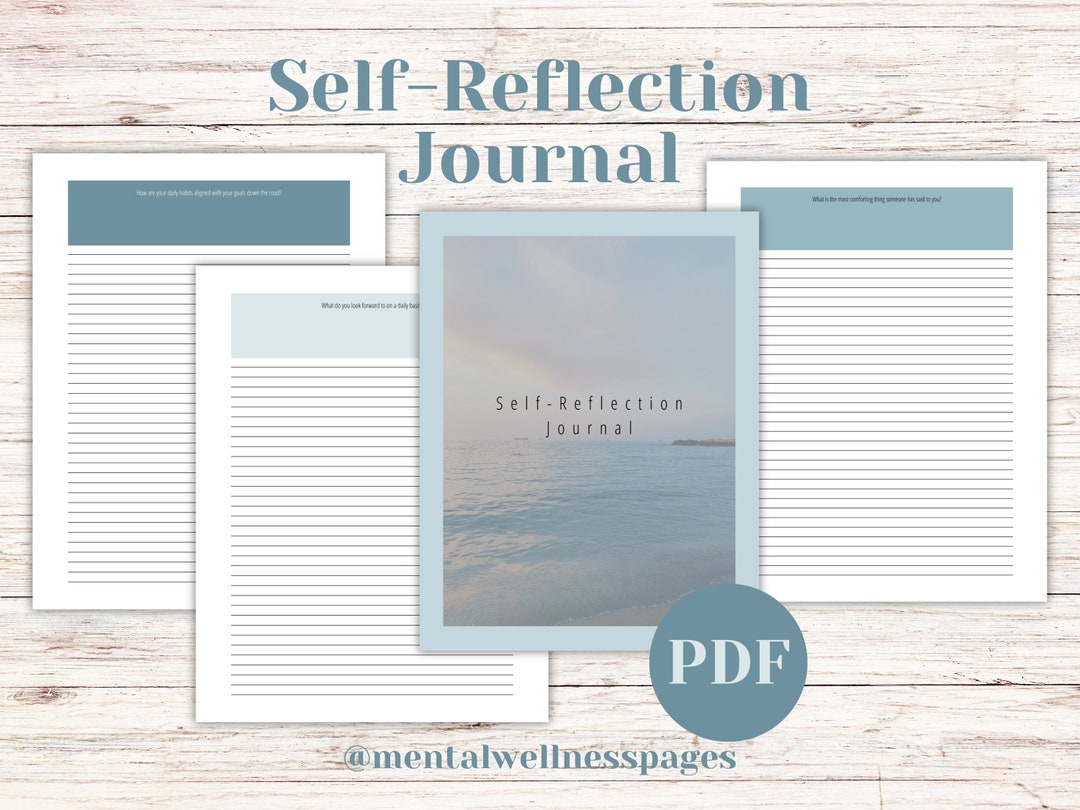 Self-reflection Journal | Mental Health Journal | Self-growth and ...