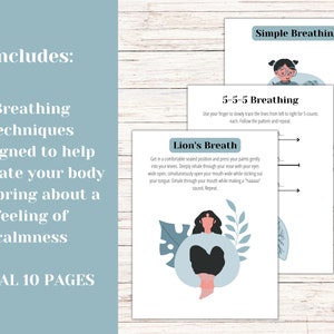 Deep Breathing Bundle | Breathing Cards, Breathing Tool, Grounding Kit ...