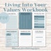 Living Into Your Values Workbook | Set Your Valued Intentions | Self ...