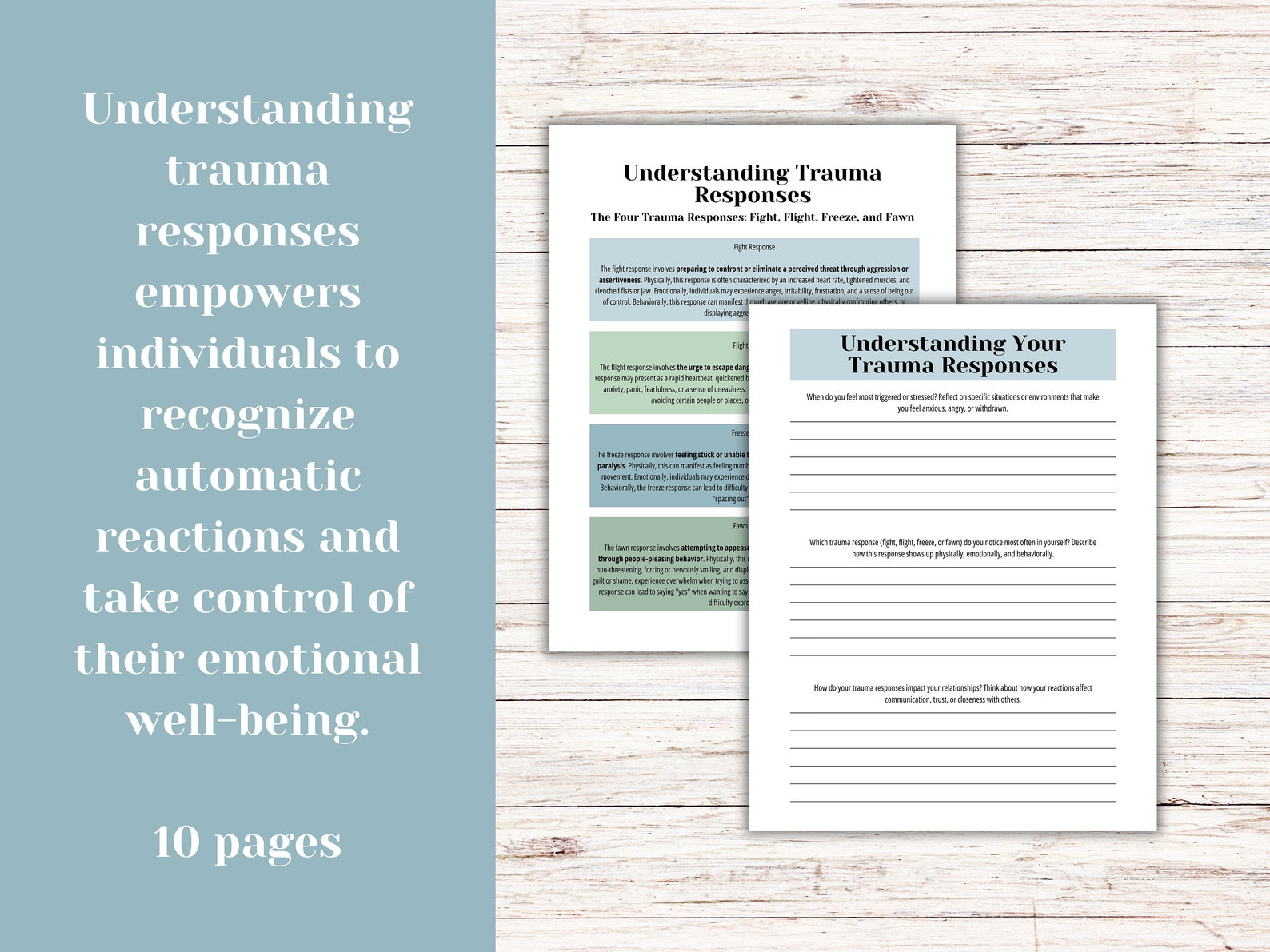 Trauma Responses, Fight Flight Freeze Fawn, Understand & Unpack Trauma ...