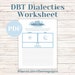 Dialectics Worksheet | DBT Tool | Dialectical Behavior Therapy | Self ...
