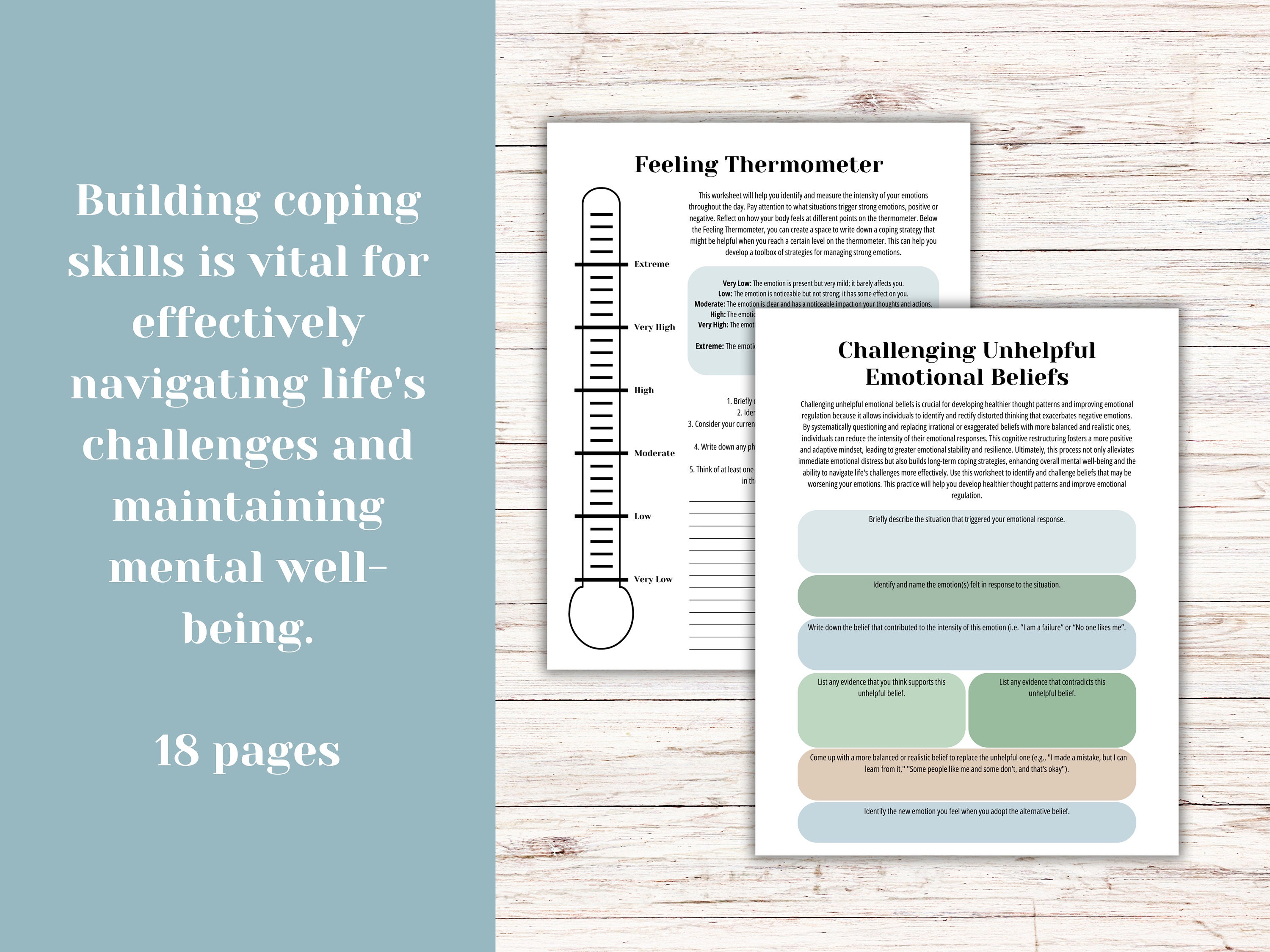 Coping Skills Toolbox, Emotional Regulation, Behavioral Activation, CBT ...