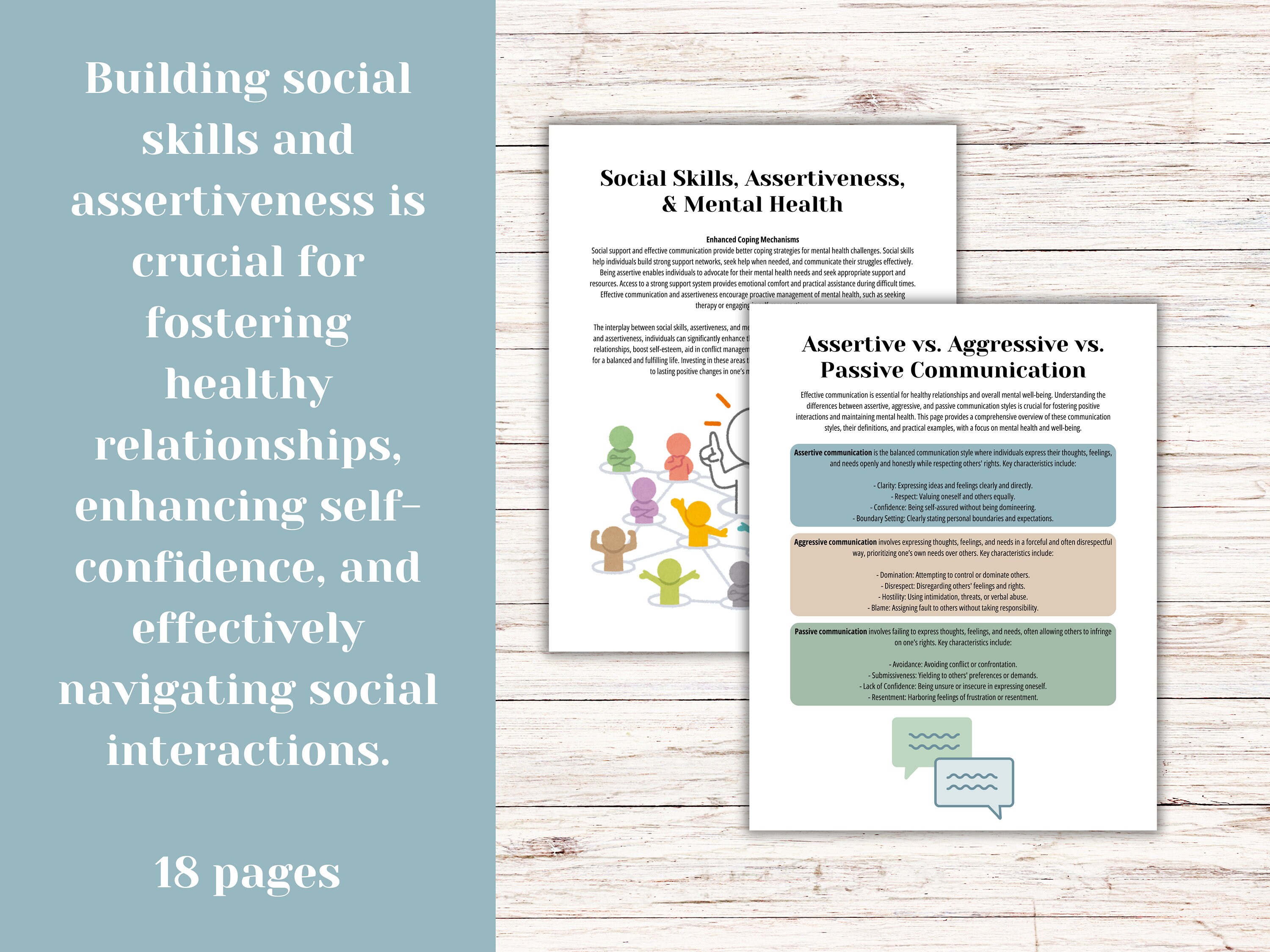 Assertive Communication Worksheets, Social Skills, Communication Styles ...