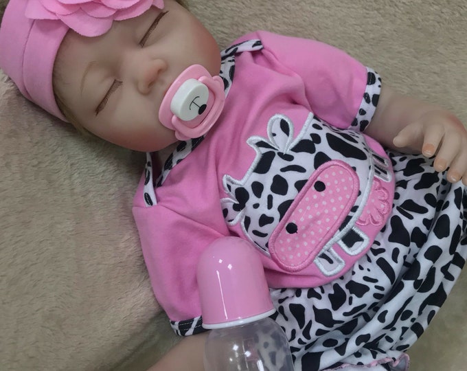 Sleeping Baby Girl 22 Inches. 3.4 Lbs Realistic Weighting. - Etsy