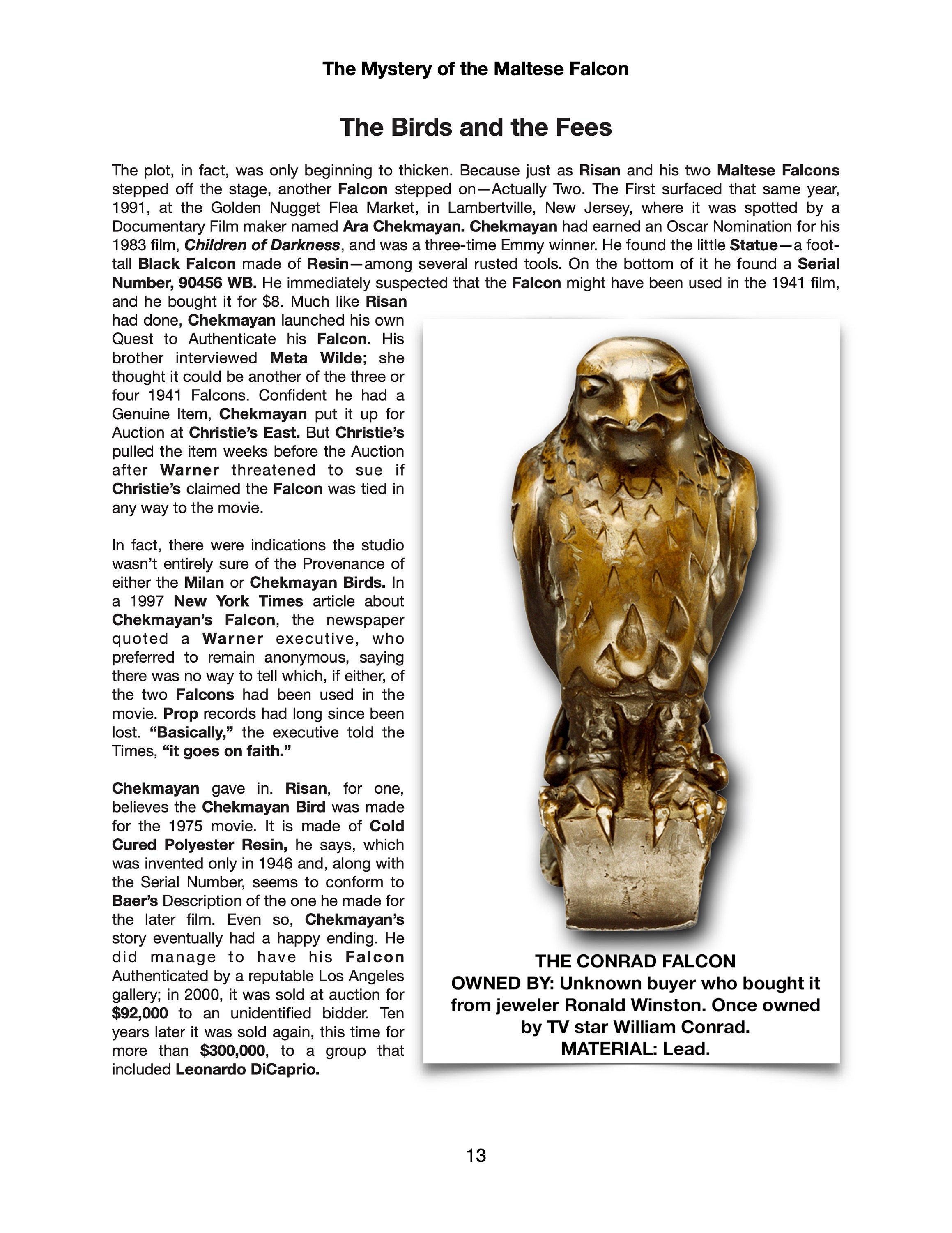 The Mystery of the Maltese Falcon Full Color Personally - Etsy