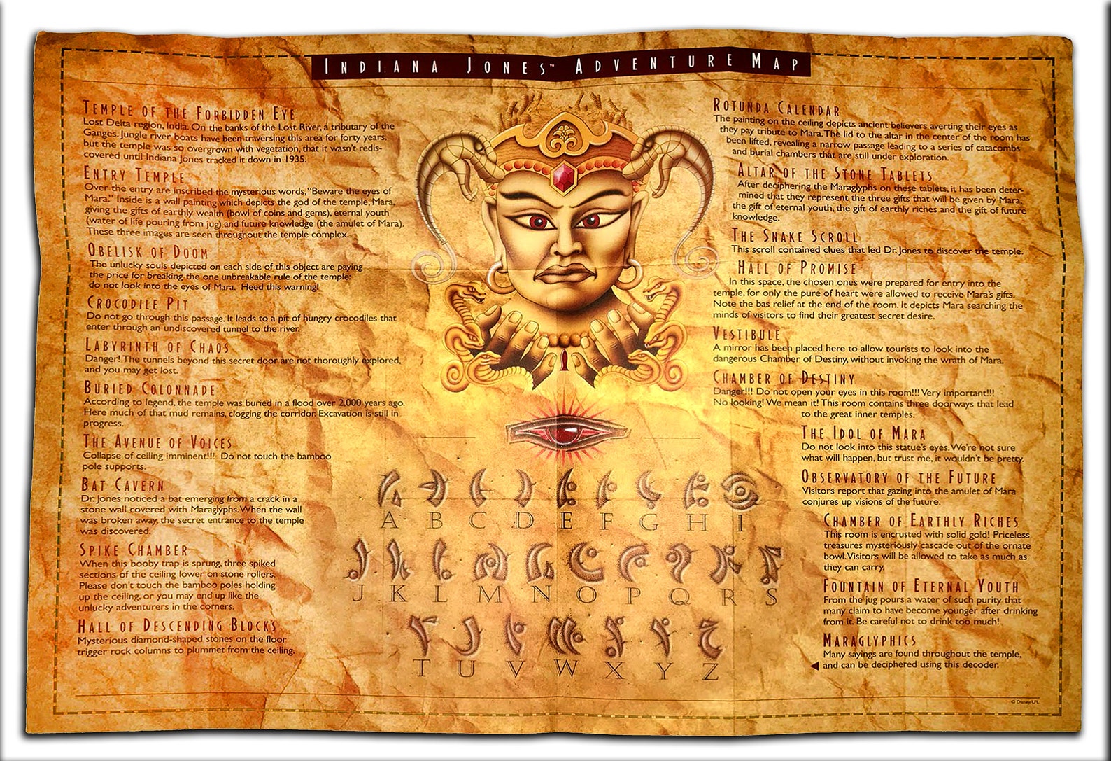 Indiana Jones Artifact and Relic Map & Book Full Color Plus - Etsy