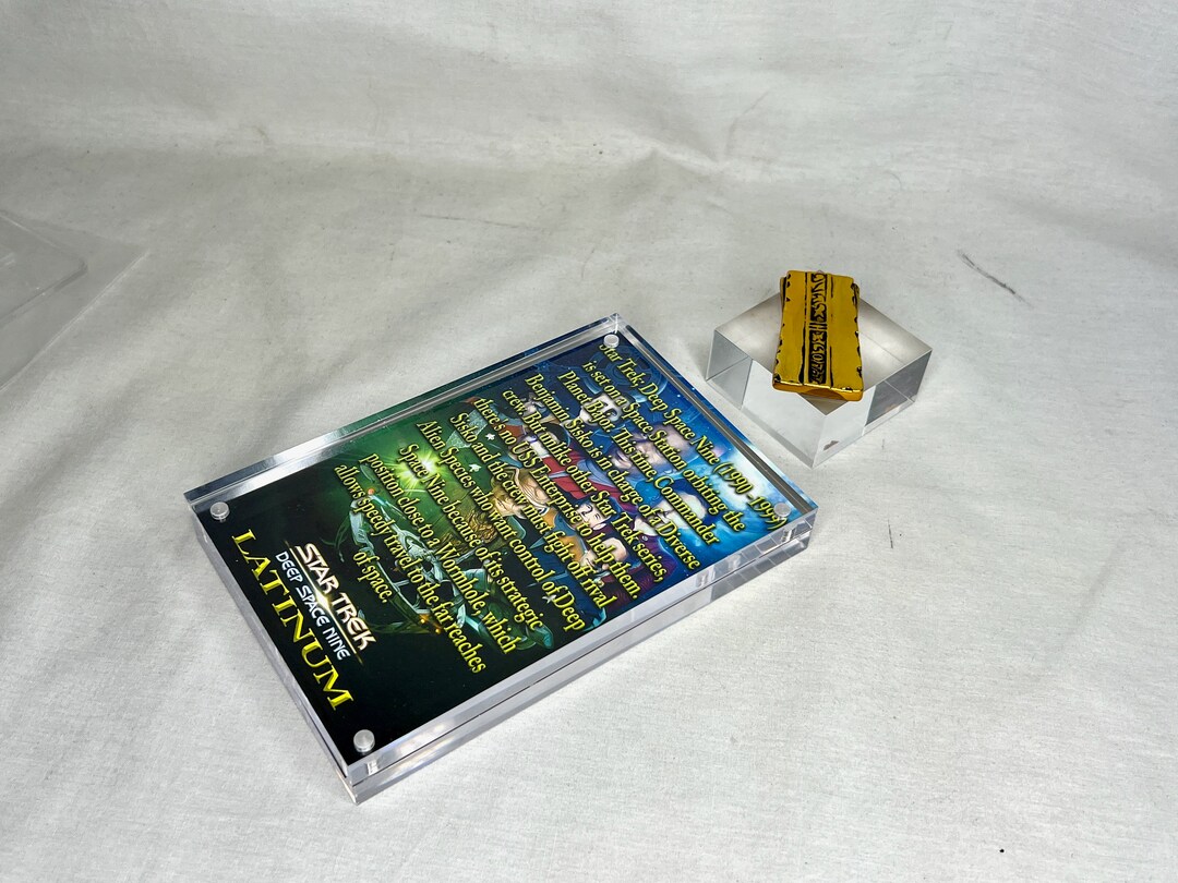 Star Trek, Deep Space Nine, Gold Pressed Metal Latinum Strip, Prop ...