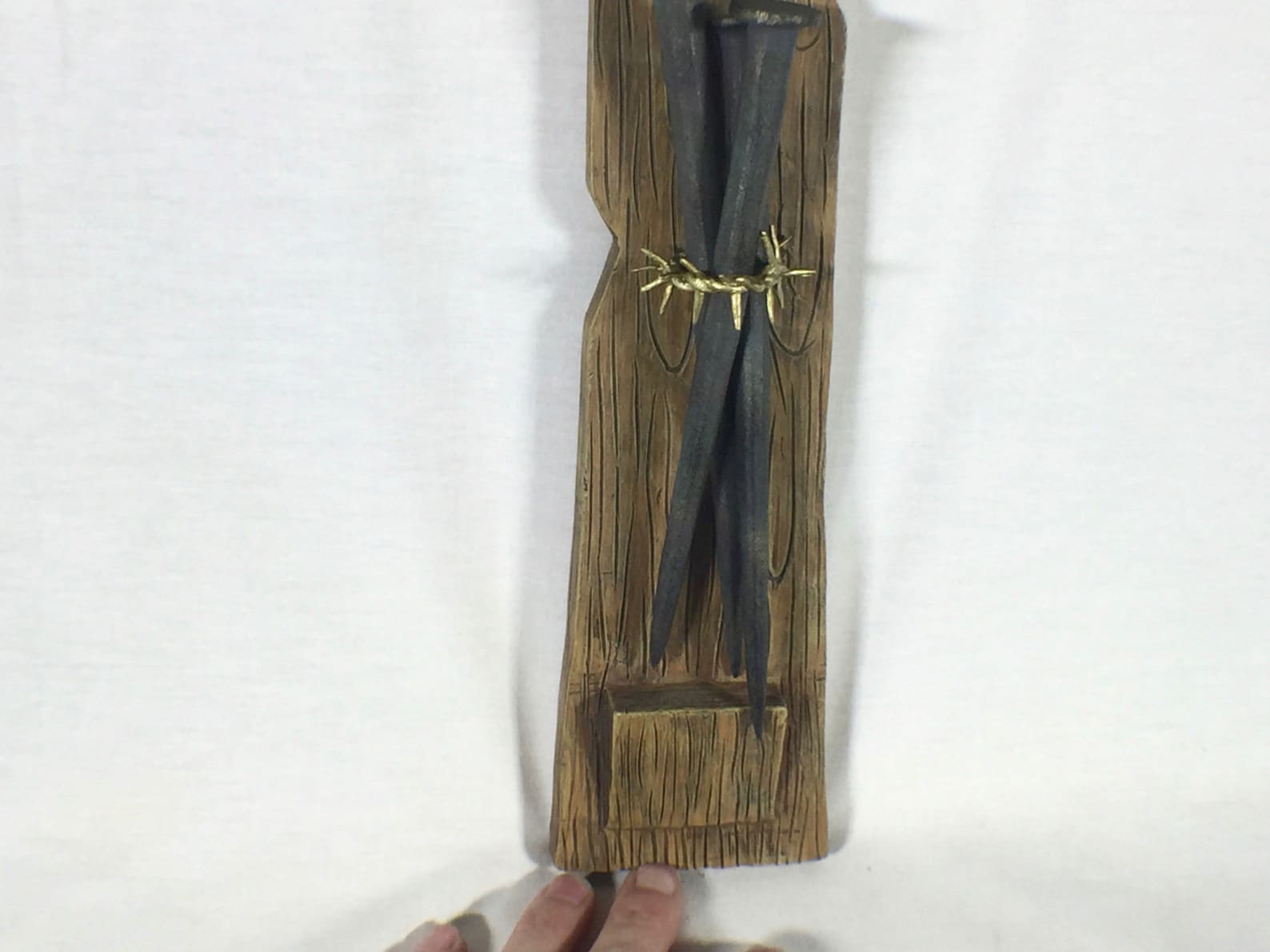 Crucifix With Roman Nails Crown of Thorns Titulus Crucis and - Etsy