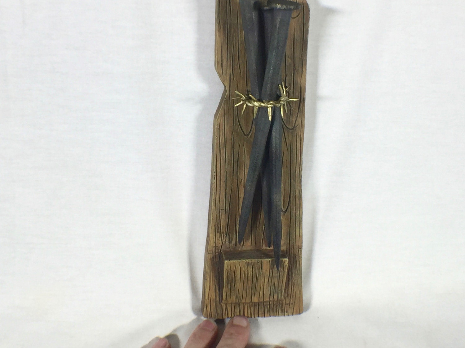 Crucifix With Roman Nails Crown of Thorns Titulus Crucis and - Etsy