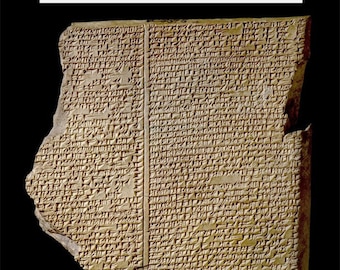 The Flood Tablet XI Epic of Gilgamesh Noah's Ark Stand | Etsy