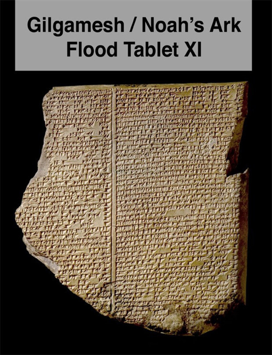 The Flood Tablet XI Epic of Gilgamesh Noah's Ark Stand | Etsy